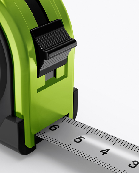 Metallic Measure Tape Mockup - Half Side View - Free Download Images ...