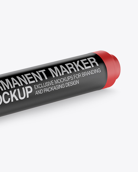 Opened Matte Permanent Marker Mockup - Free Download Images High ...