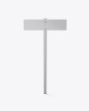 Matte Street Sign Mockup - Front View - Free Download Images High ...
