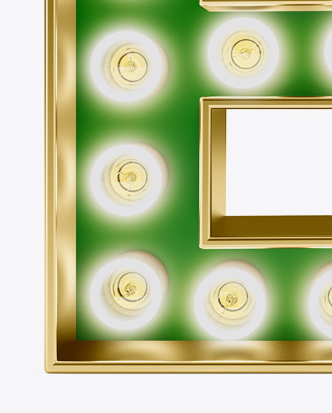 Letter B Light Bulb Sign Mockup - Free Download Images High Quality PNG ...