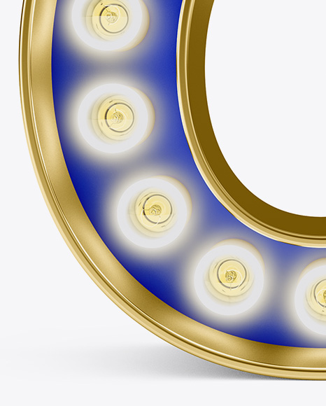 Letter C Light Bulb Sign Mockup - Free Download Images High Quality PNG ...