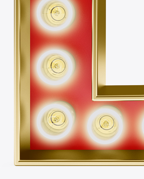 Letter D Light Bulb Sign Mockup - Free Download Images High Quality PNG ...