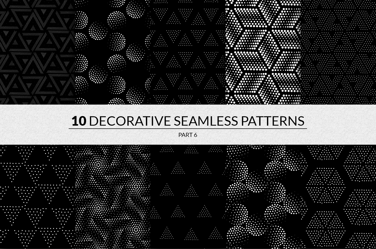 144 seamless pointillism patterns on Yellow Images Creative Store