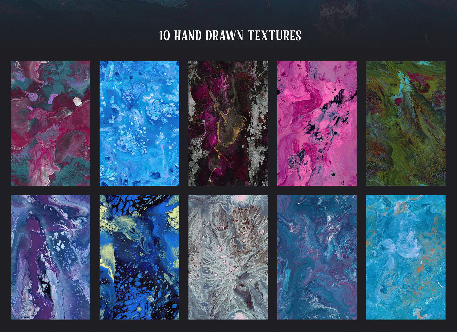 Seamless Acrylic Abstraction Textures on Yellow Images Creative Store