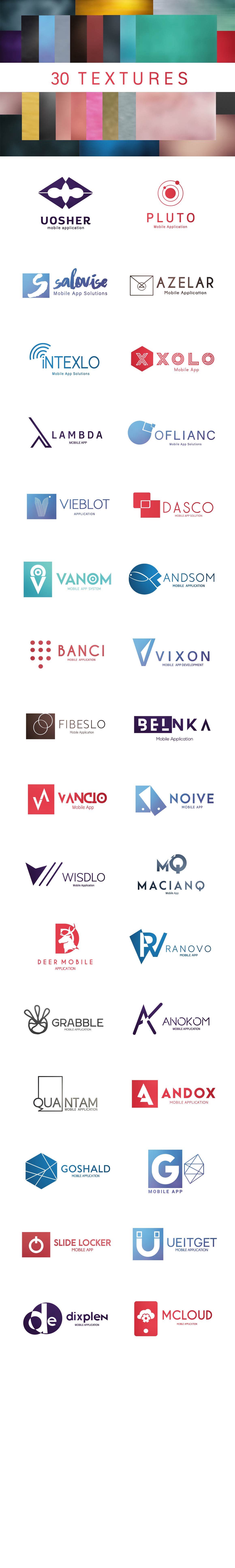 1400 Logos Mega Bundle Pack on Yellow Images Creative Store