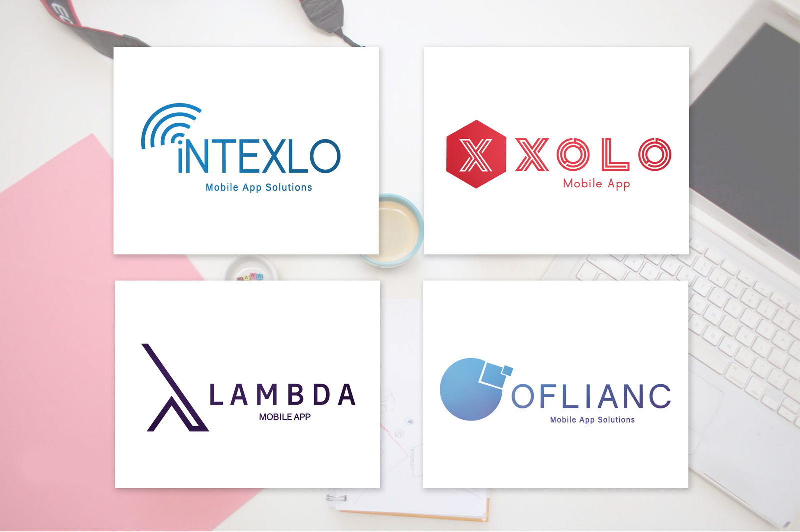 1400 Logos Mega Bundle Pack on Yellow Images Creative Store