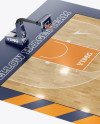 Basketball Court Mockup - Half Side View - Free Download Images High ...