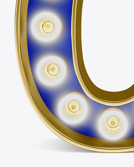 Number 0 Light Bulb Sign Mockup - Free Download Images High Quality PNG ...