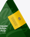 Triangular Package Mockup - Side View in Packaging Mockups on Yellow ...