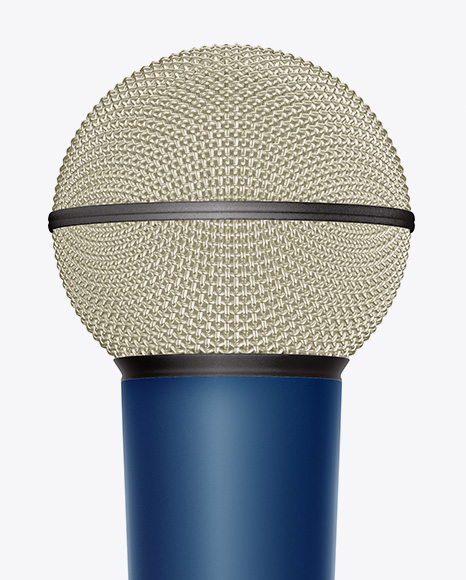 Matte Microphone Mockup - Free Download Images High Quality PNG, JPG