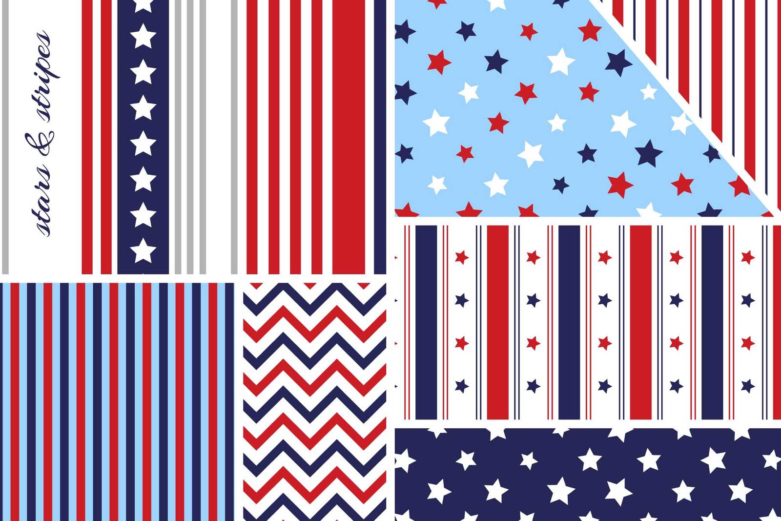 4th July Pattern pack on Yellow Images Creative Store