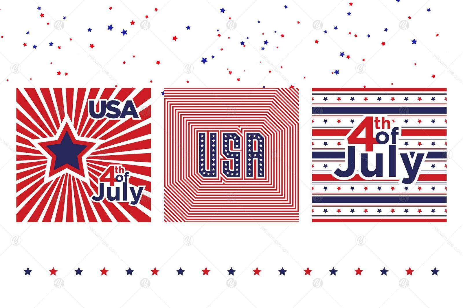 4th July Pattern pack on Yellow Images Creative Store