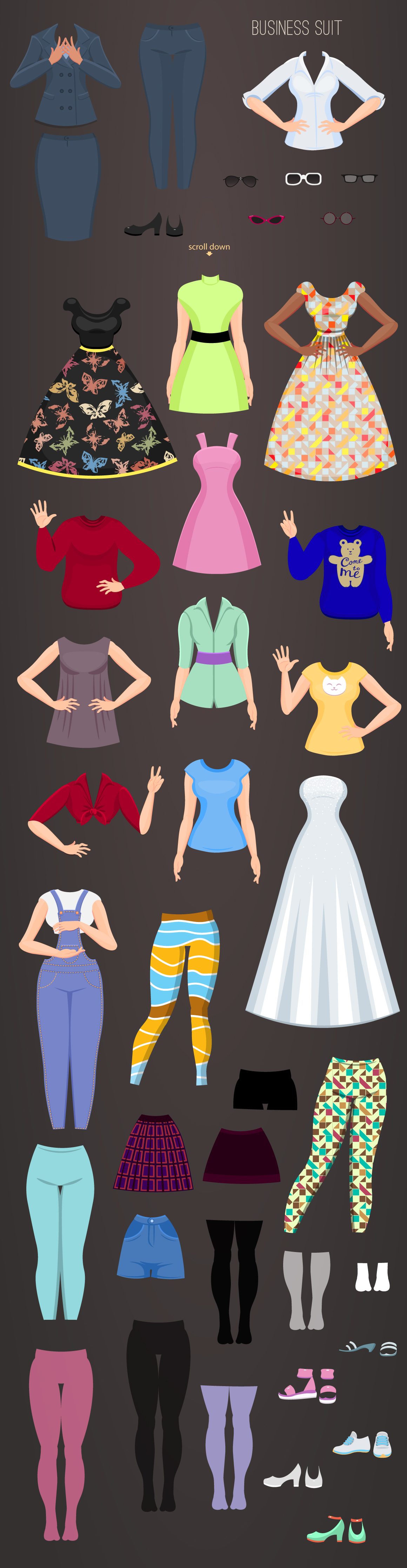 Character portrait girl creator on Yellow Images Creative Store