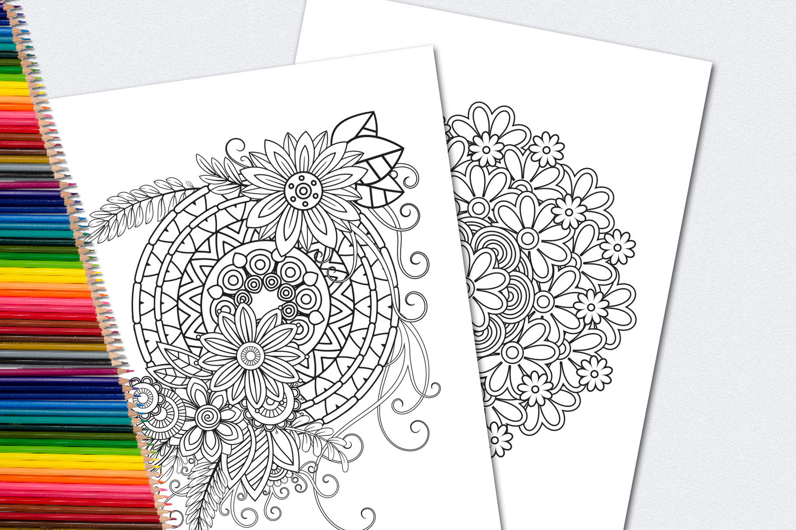 12 Coloring Pages on Yellow Images Creative Store