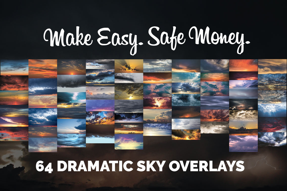 64 Dramatic Sky Photo Overlays on Yellow Images Creative Store
