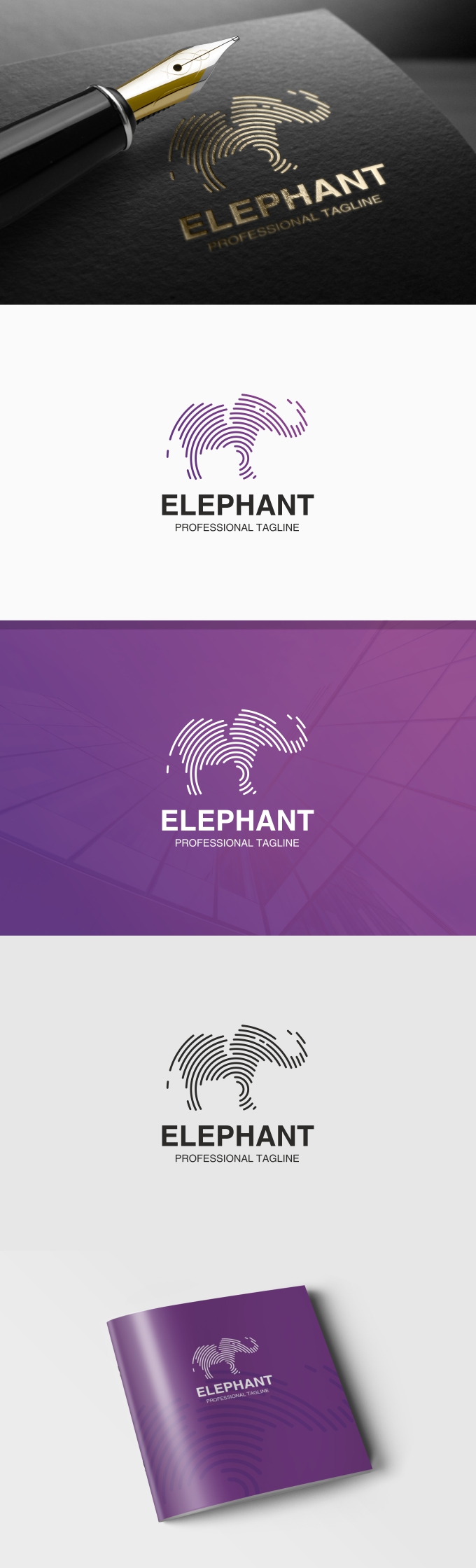 Elephant Logo on Yellow Images Creative Store