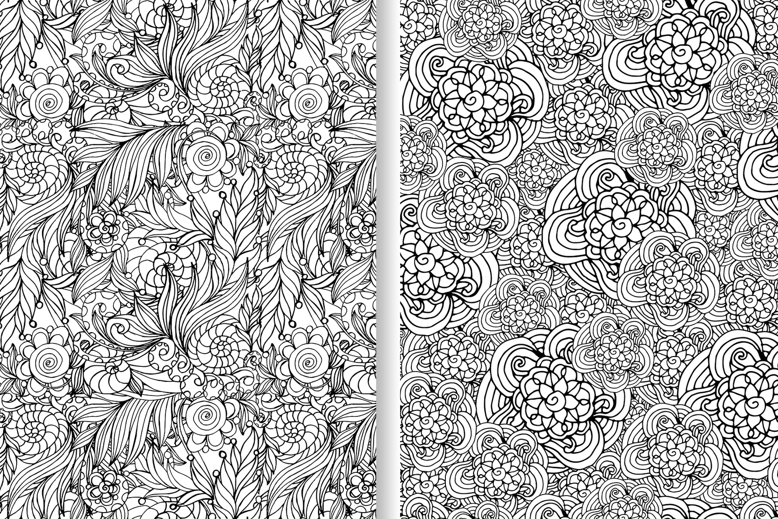 Monochrome Patterns Collection on Yellow Images Creative Store