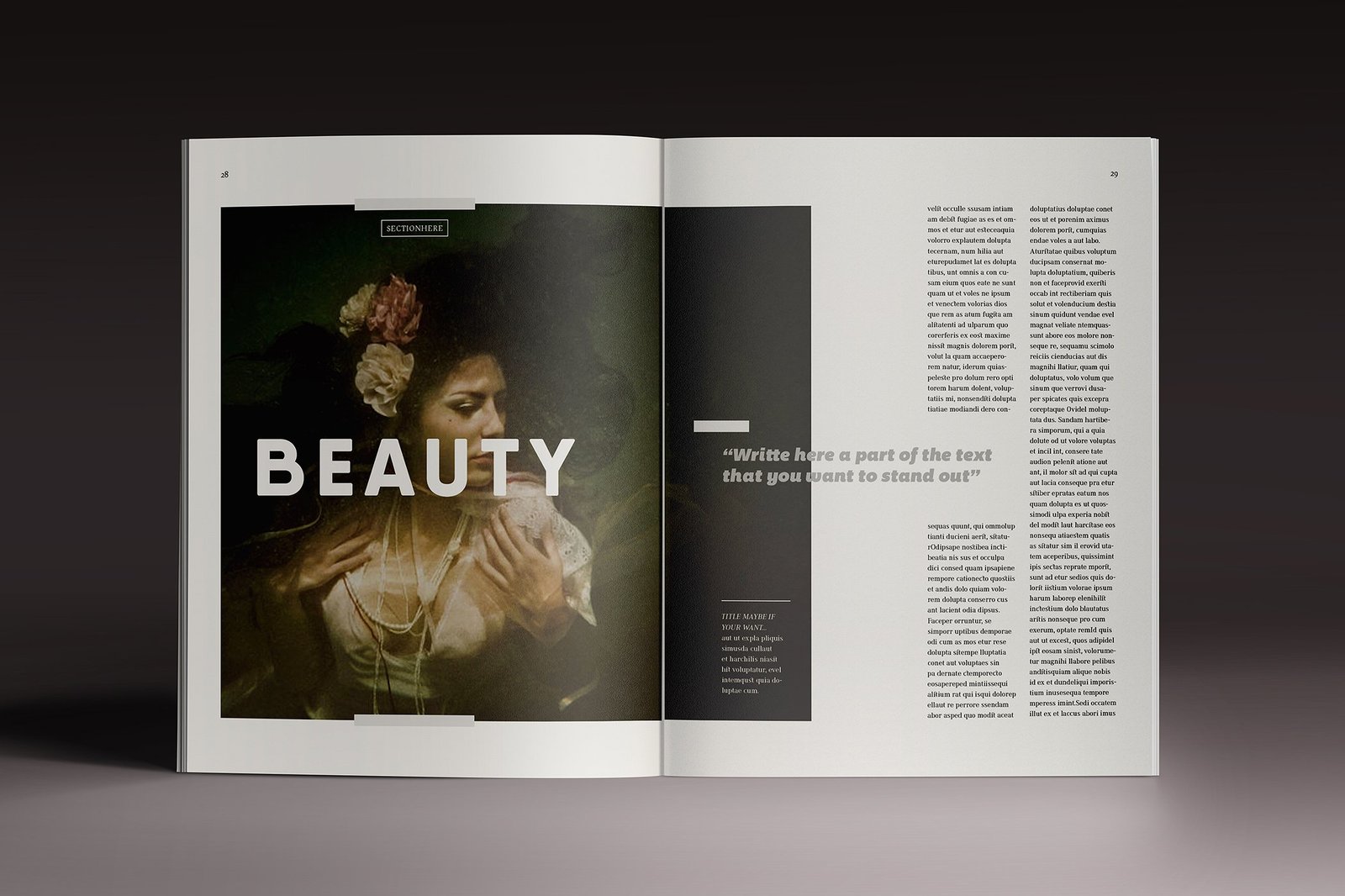 Multipurpose Magazine 7 Indesign Template on Yellow Images Creative Store