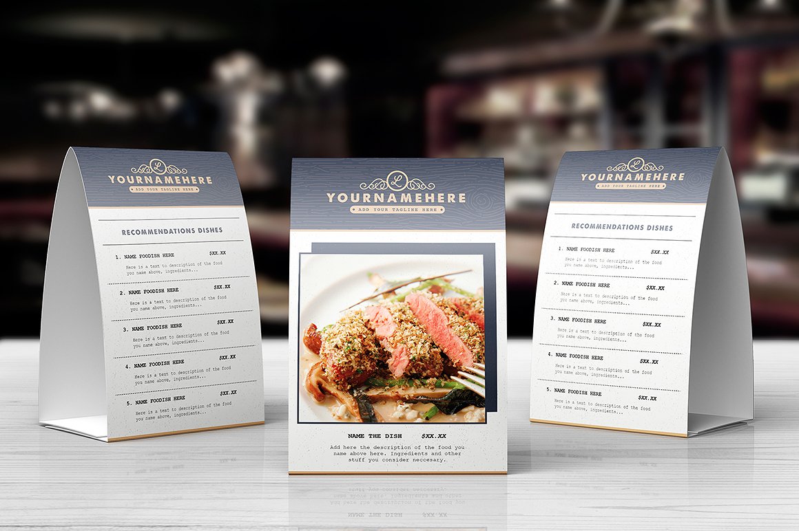 Classy Food Menu 3 on Yellow Images Creative Store