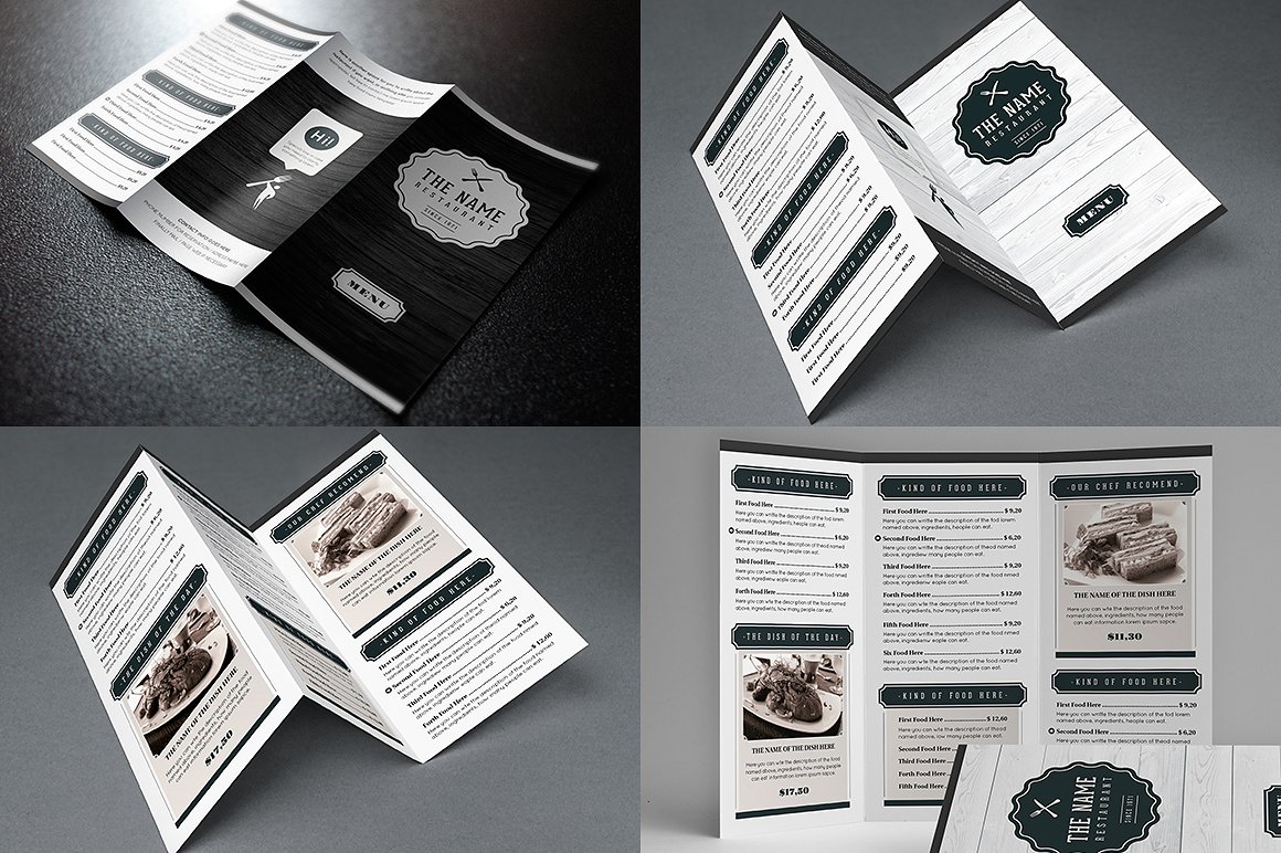 Elegant Food Menu 7 on Yellow Images Creative Store