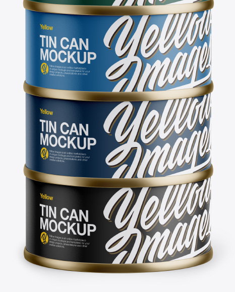 Six Cans Mockup - Free Download Images High Quality PNG, JPG