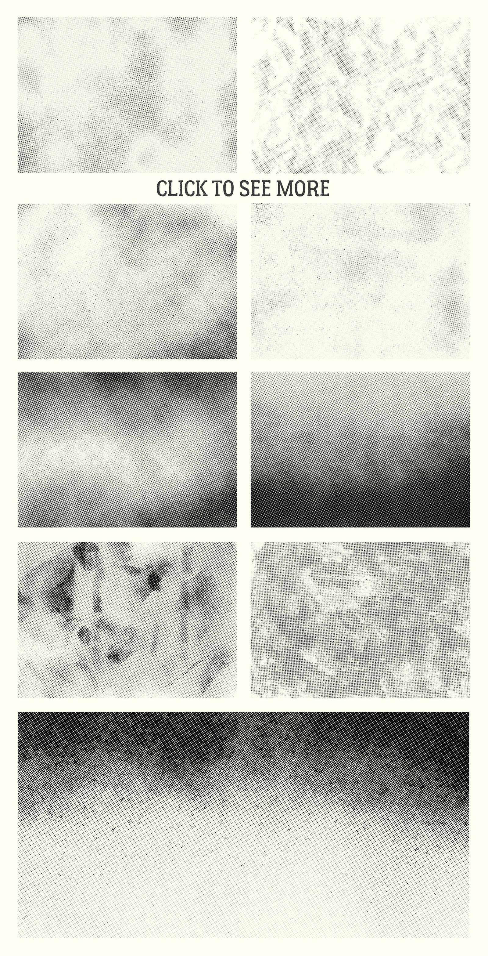 70 Halftone Textures Pack on Yellow Images Creative Store