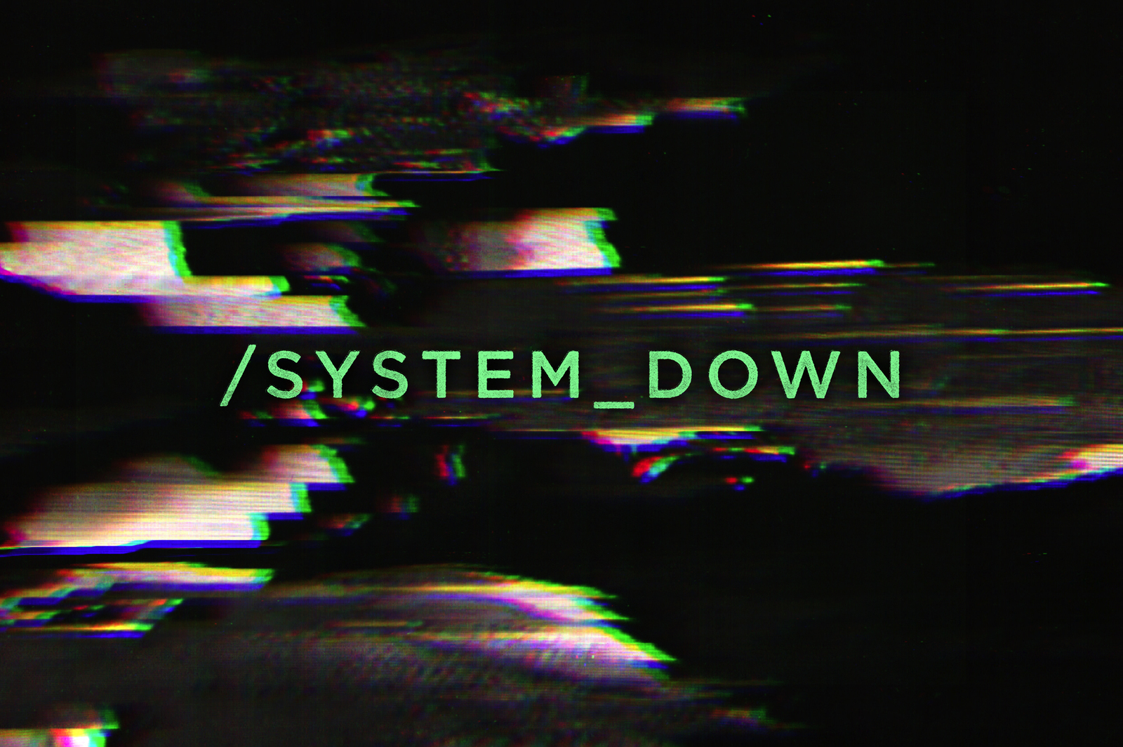 System Down Distortion Textures on Yellow Images Creative Store