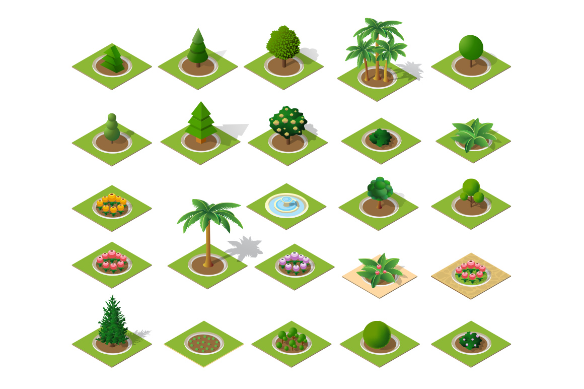 Vector desert landscape module creator city on Yellow Images Creative Store