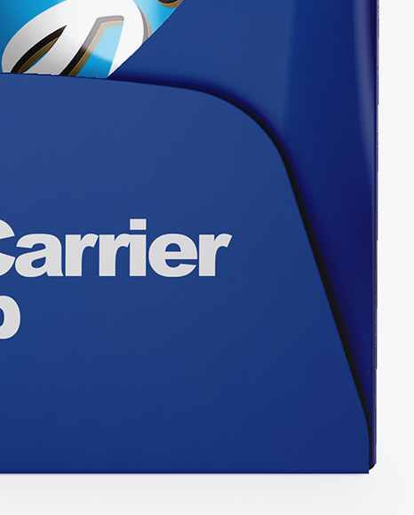 Glossy 4-Pack Paper Carrier Mockup - Free Download Images High Quality ...