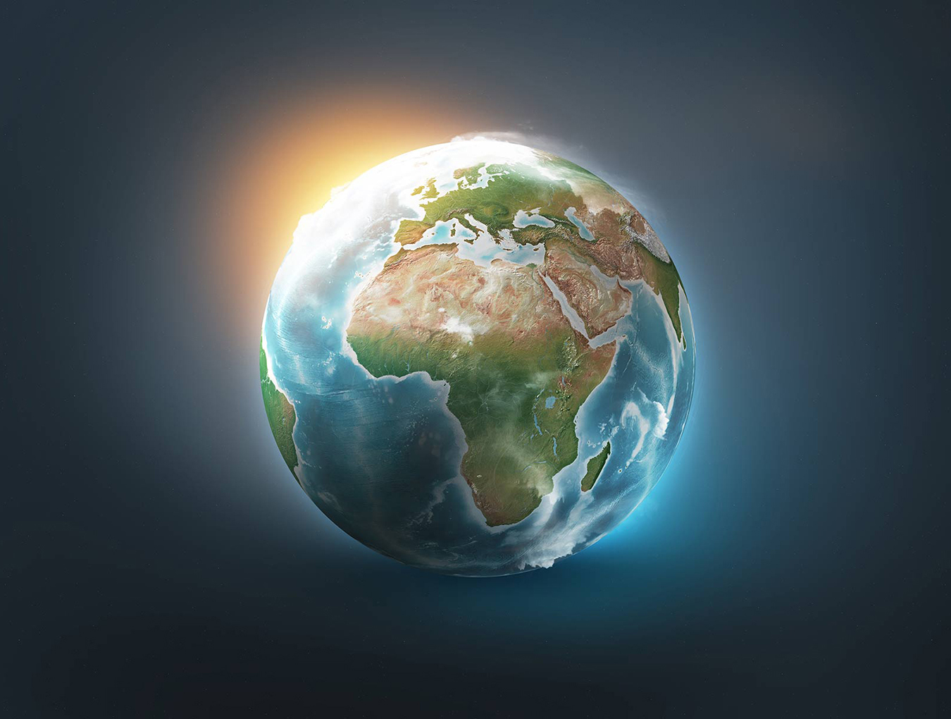 Photoshop 3D World on Yellow Images Creative Store