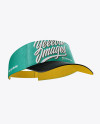 Half Cap Mockup on Yellow Images Object Mockups