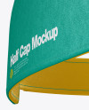 Half Cap Mockup on Yellow Images Object Mockups