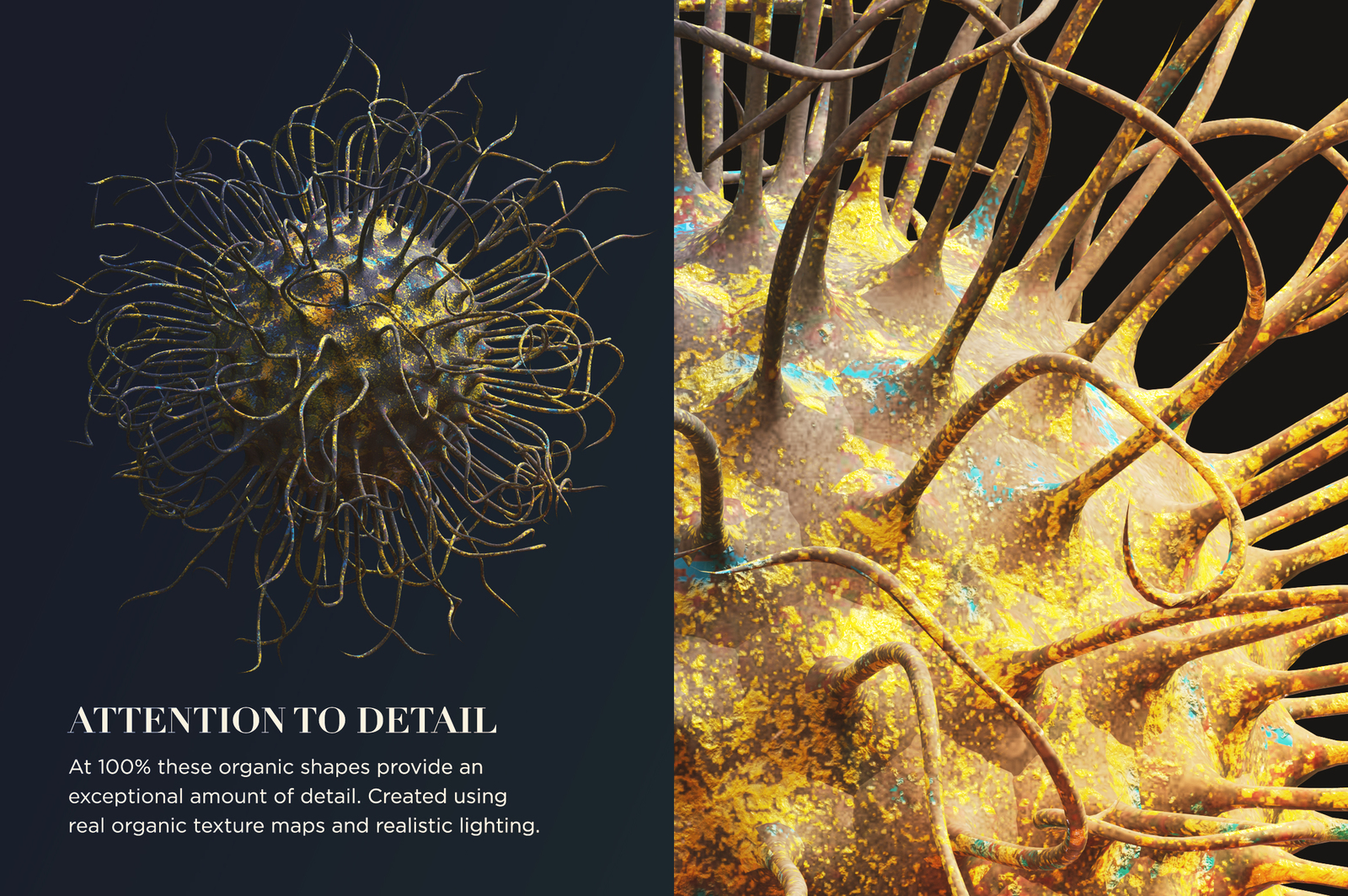 Organic Abstraction Vol1 on Yellow Images Creative Store