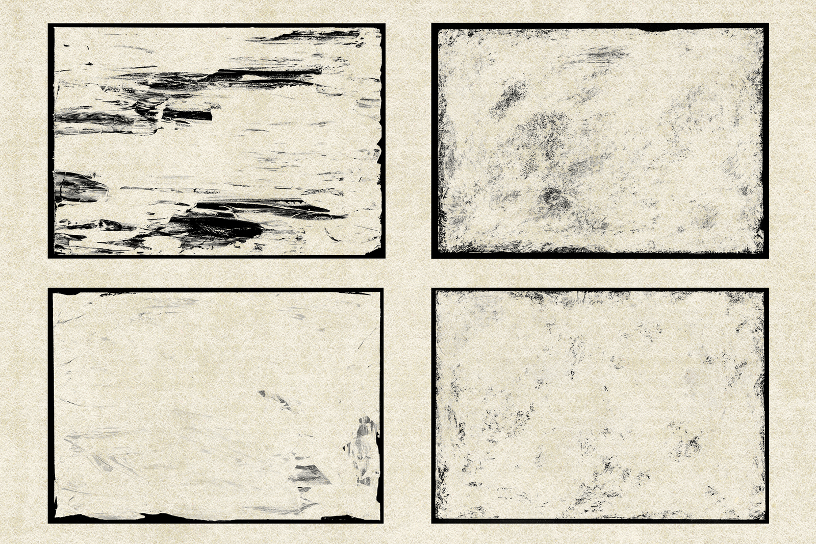 Distressed Borders on Yellow Images Creative Store