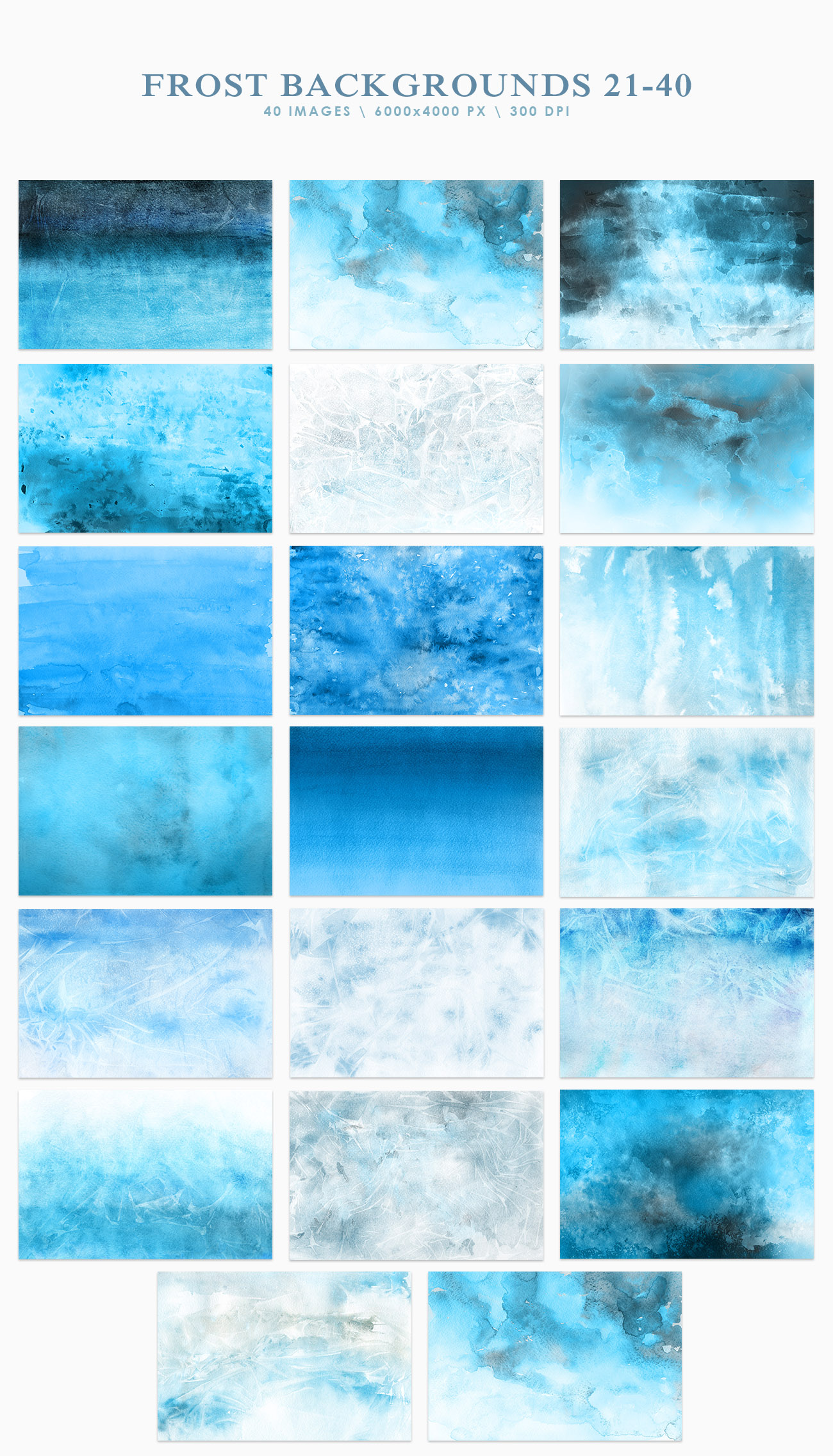 Frost Watercolor Backgrounds on Yellow Images Creative Store