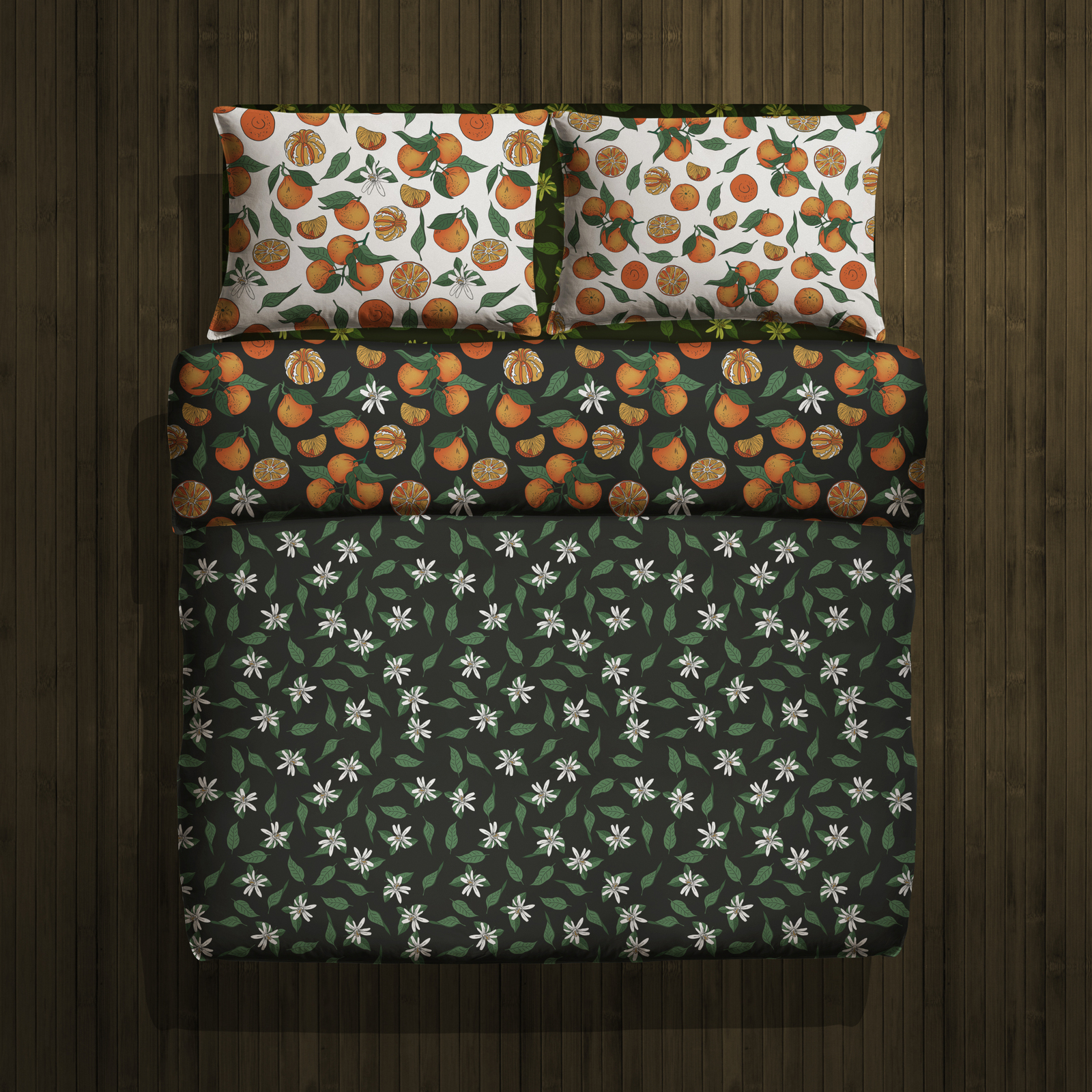 Orange Mood Pattern on Yellow Images Creative Store