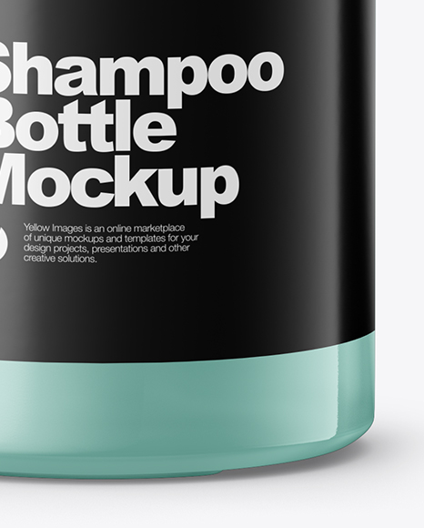 Shampoo Bottle Mockup on Yellow Images Object Mockups
