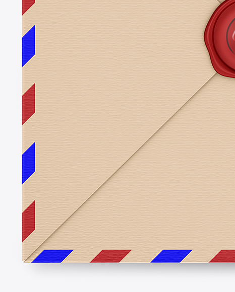 Textured Paper Envelope with Wax Mockup - Free Download Images High ...