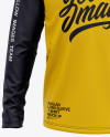Raglan T-Shirt on Yellow Images Object Mockups