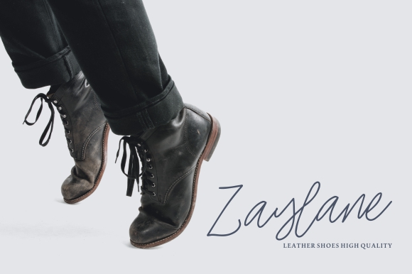 Ellaine Monoline Script on Yellow Images Creative Store