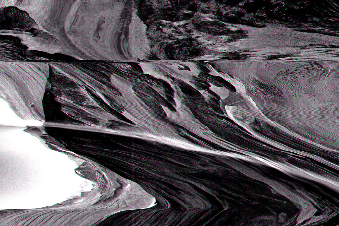 Erosion Video Glitch Distortion Textures in Textures on Yellow Images ...