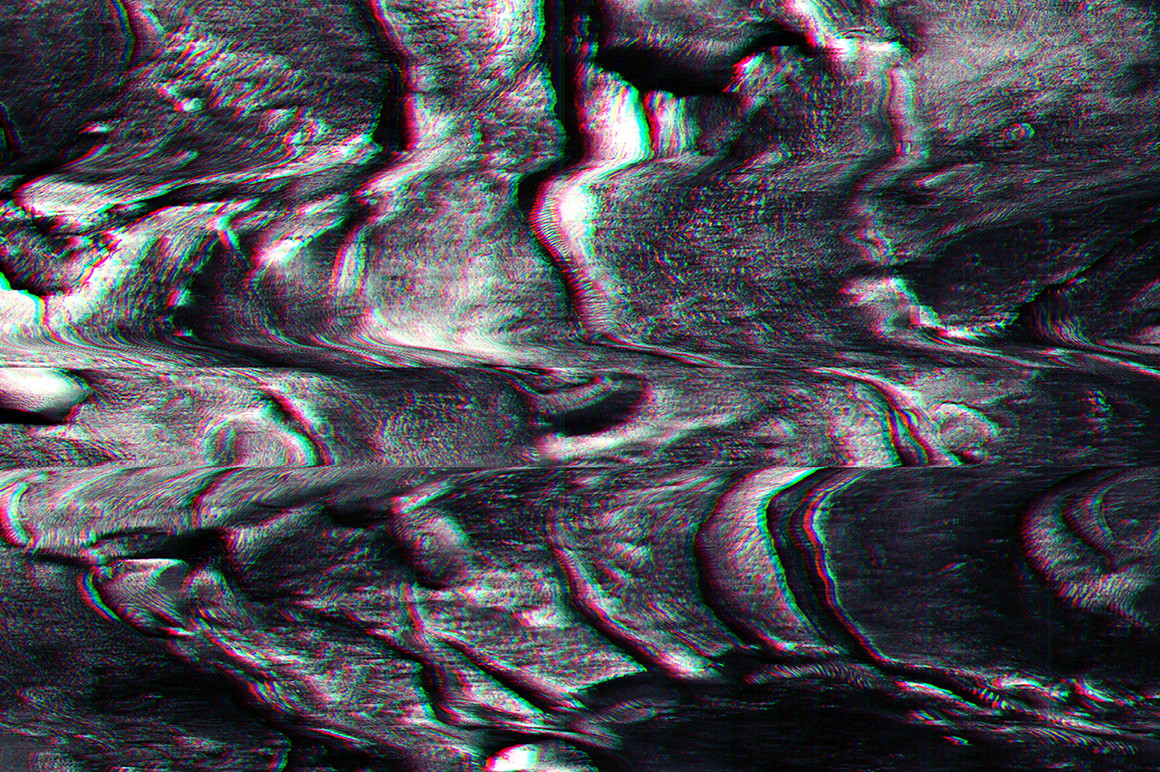 Erosion Video Glitch Distortion Textures on Yellow Images Creative Store