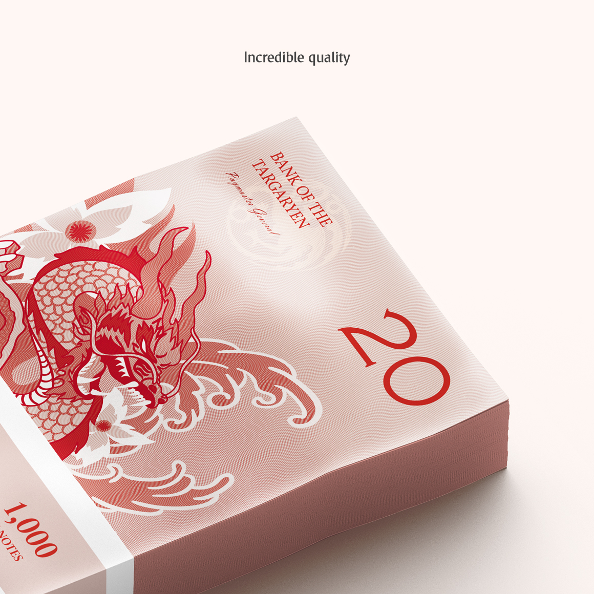 Banknote Mockups Set on Yellow Images Creative Store