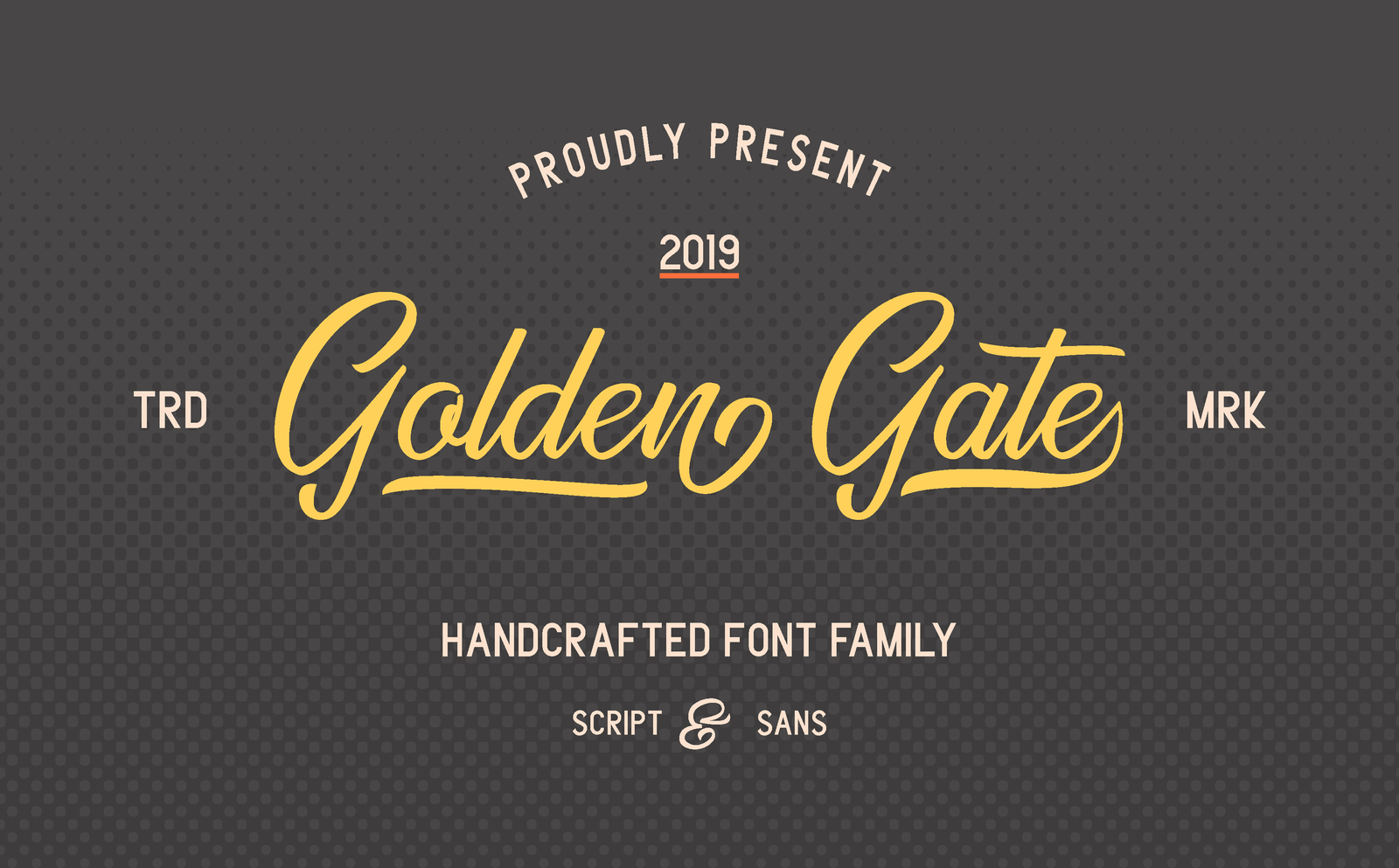 Golden Gate - Font Duo on Yellow Images Creative Store
