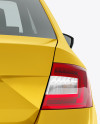 Liftback Sedan Mockup - Back View - Free Download Images High Quality ...