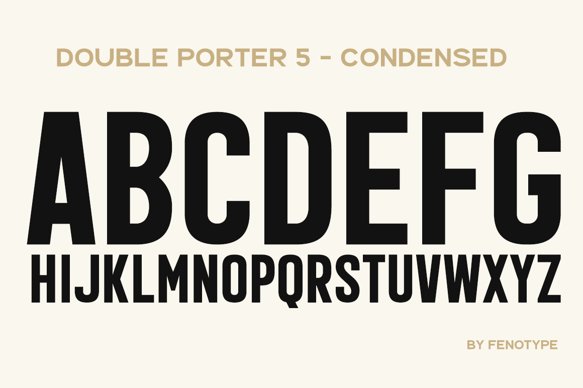 Double Porter 12 fonts + extras on Yellow Images Creative Store