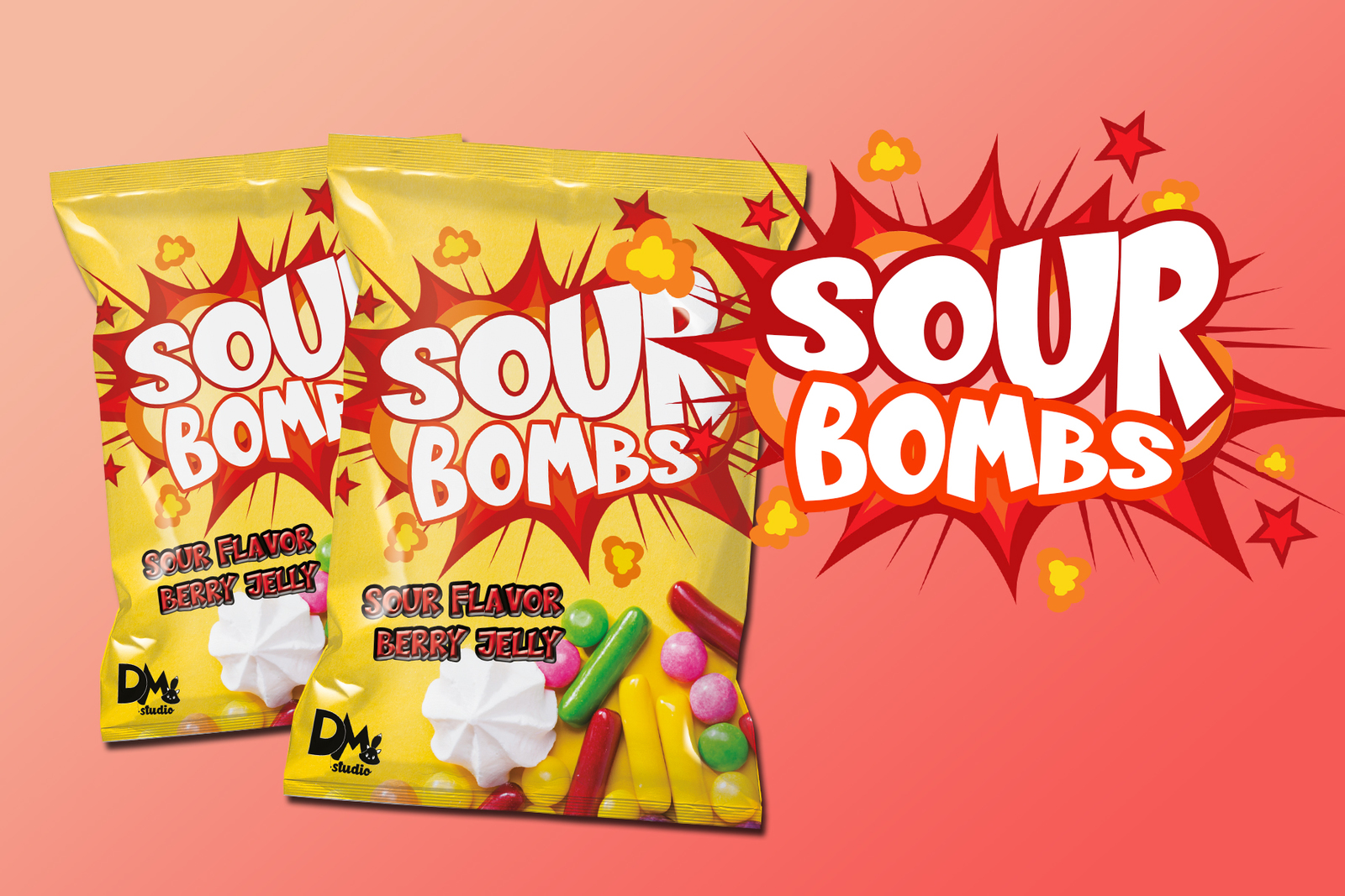 SUGAR BOMB on Yellow Images Creative Store