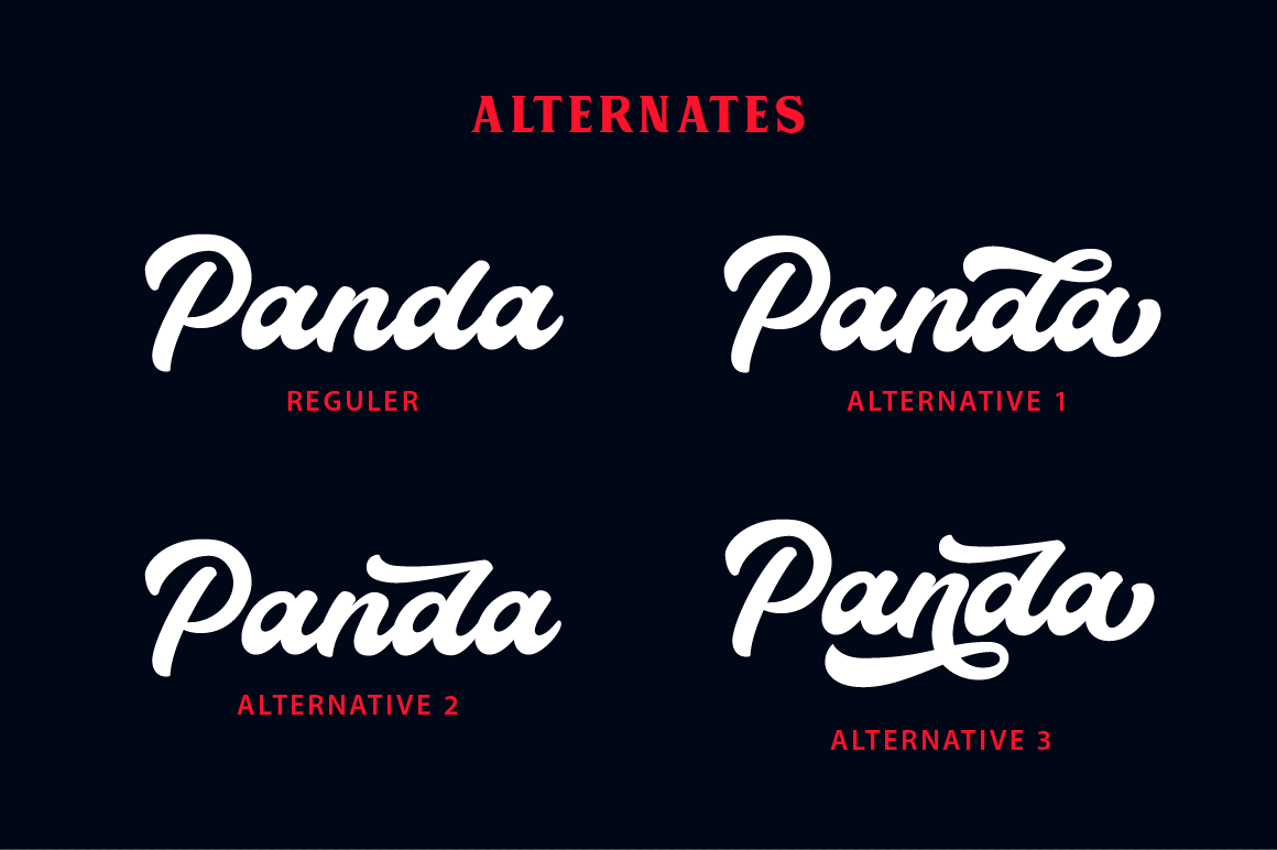 Thunder Script Typeface on Yellow Images Creative Store