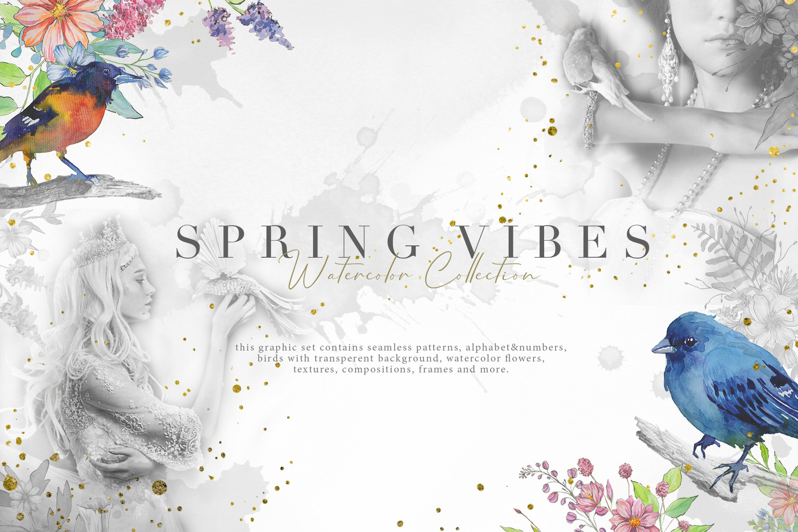 Spring Vibes on Yellow Images Creative Store
