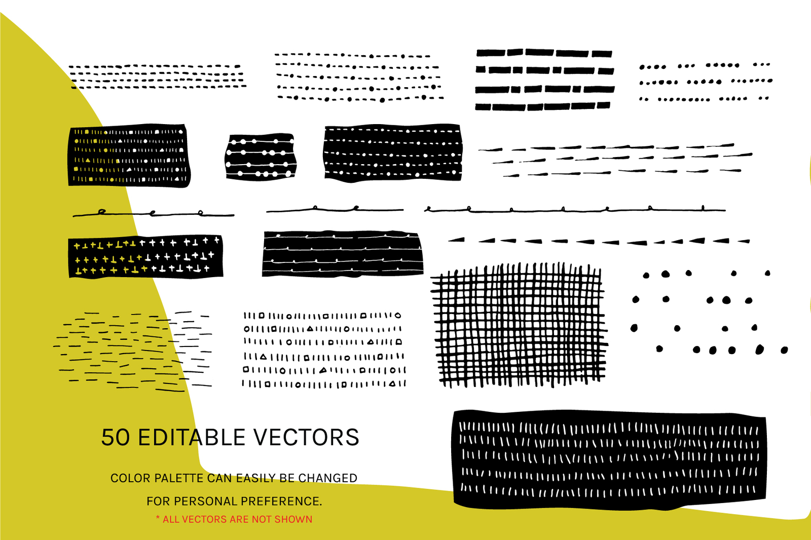 Lines + Stripes | ArtBoards + Patterns on Yellow Images Creative Store